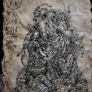 The Kraken 11x17 Scroll - Etsy