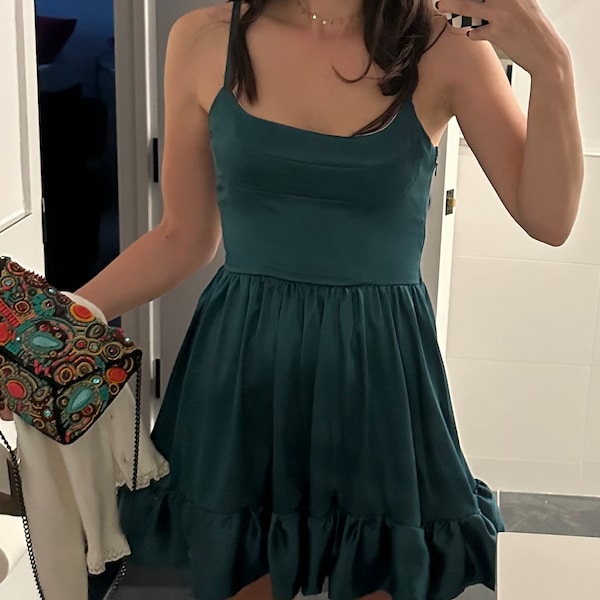 Fit and Flare Low Back Mini Dress Digital PDF Sewing Pattern // US Size ...