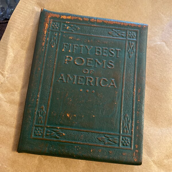 Little Leather Library 1920's Books Miniature Small Antique Decorative ...