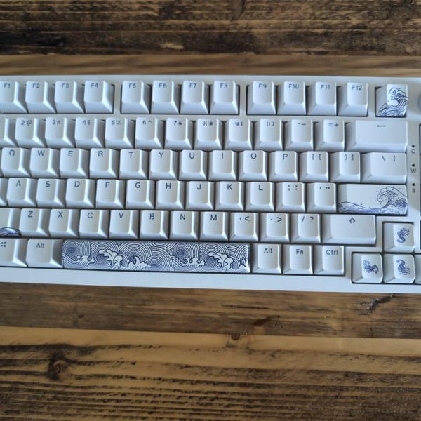 Cute Uwu Rose Gold Metal Artisan Keycap - Custom Mechanical Keyboard ...