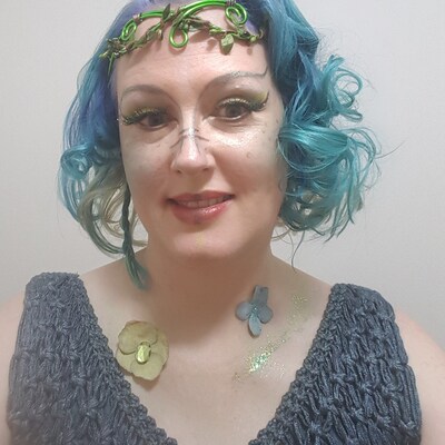 Mother Earth Goddess Headdress. Branch Forest Headpiece. Green - Etsy