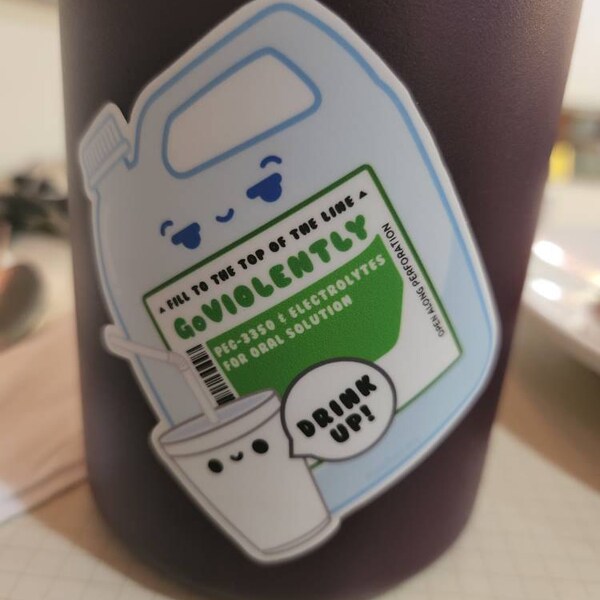 Goviolently Vinyl Sticker, Nurse, Nursing Student, Endoscopy, GI ...