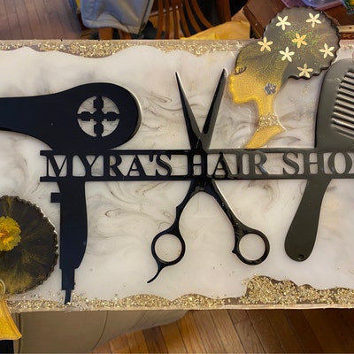 Salon Sign, Custom Beauty Salon Sign, Personalized Hair Salon Sign ...