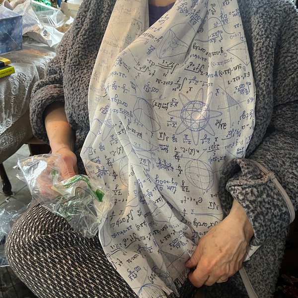 Music Scarf, Music Notes Scarf, Musical Text Print Scarf, Music Writing ...