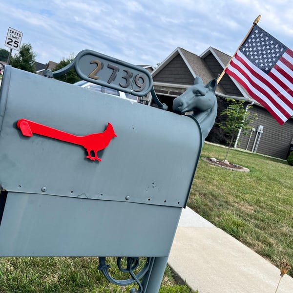 Cardinal Mailbox Flag - Etsy