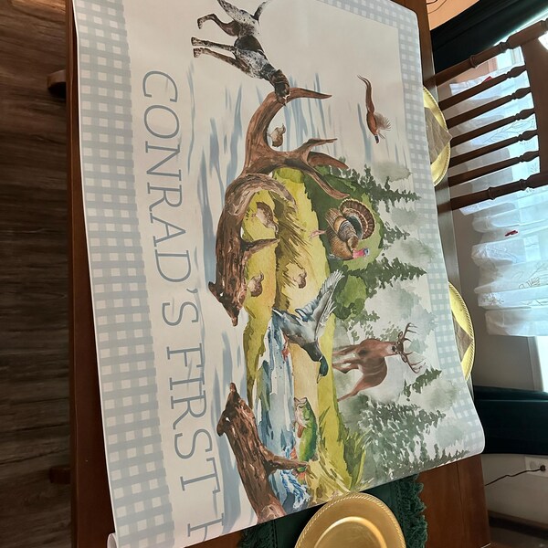 Grandmillennial Birthday Pink Bow Gingham Coquette Classic Paper Banner ...