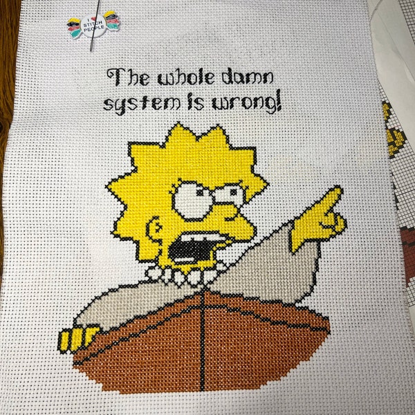 Happy Homer Simpson PDF Cross Stitch Pattern - Etsy