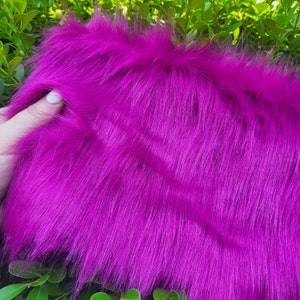 Luxury Extra Long Pile Plush Fabric Square, First Class Craft Costume ...