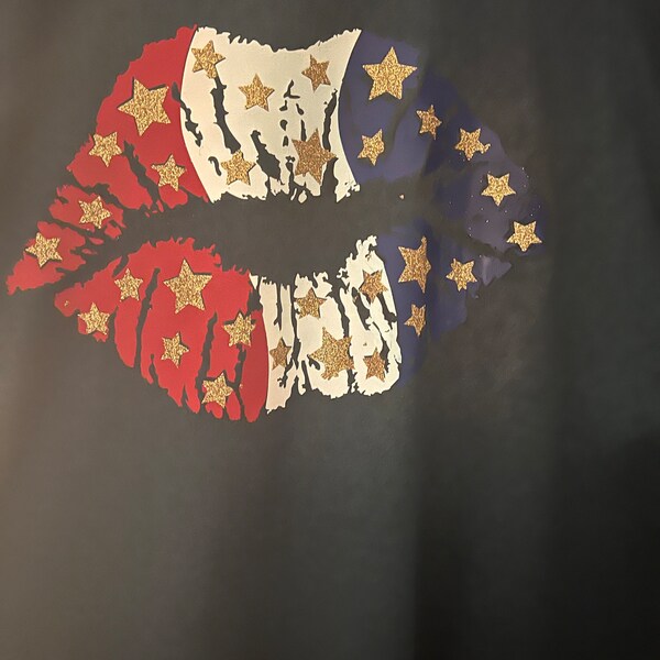 4th of July Lips Svg, Summer Svg Patriotic Svg Amercian Flag Svg USA ...