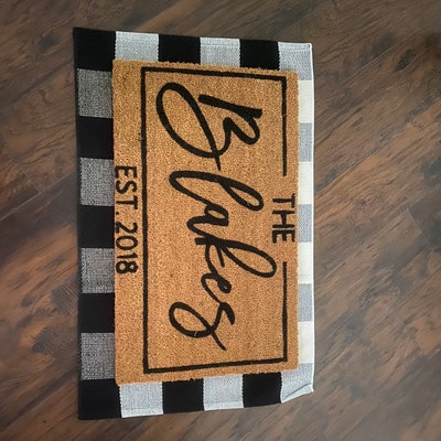 Doormat Layering Rug /buffalo Check Entry Rug / Buffalo Plaid / Accent ...