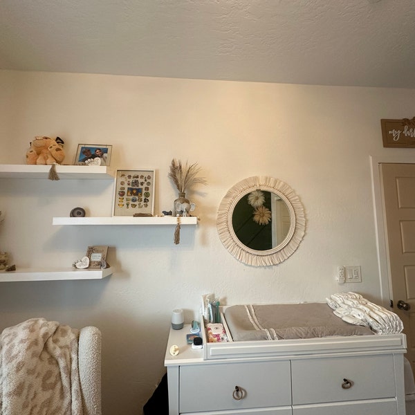 20" Mirror Wall Decor, New Baby Room Decor, Home Decoration, Bead ...
