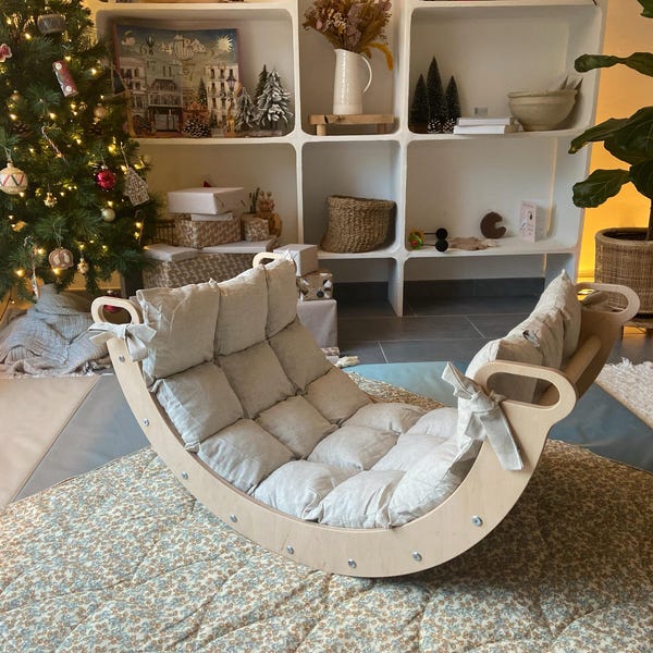 Climbing Arch With Pillow Montessori Climbing Triangle Pickler Arch ...