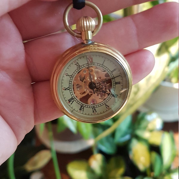 Real Monocle Golden With Cord, No Amplification / Prescription - Etsy