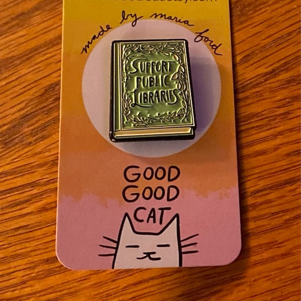 Support Public Libraries Enamel Pin / Librarian / - Etsy
