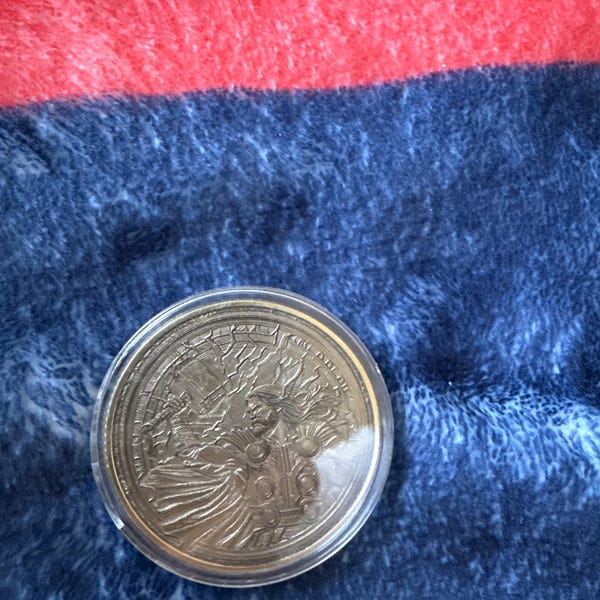 Divine Serenity - Brass Coin With Angelic Figure (double-sided) - Etsy