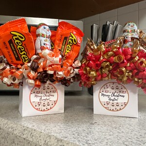 Twix Candy Bouquet gold and Red Birthday Thank You I - Etsy