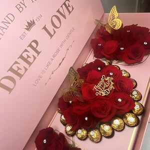 1125ARD Acrylic Red Photo Frame Flower Box - Etsy