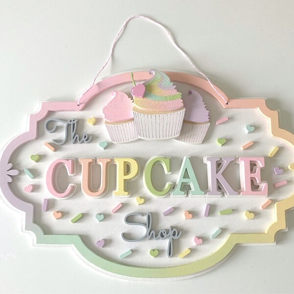 Cupcake Sign, Cupcake Plaque, Cupcake Decor, Cake Lover, Cake Shop ...