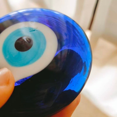Turkish Evil Eye Glass Greek Mati Eye Nazar Amulet Protection Good Luck ...