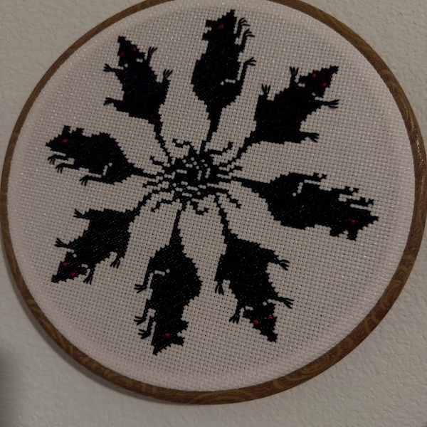 Unholy Admirer Gothic Cross Stitch Pattern Devil Cross Stitch Satanic ...