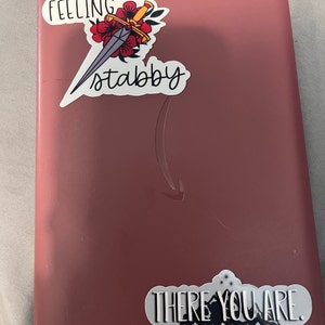 Feeling Stabby Sticker - Etsy