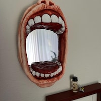 Gaping Gob Hanging Mirror. - Etsy