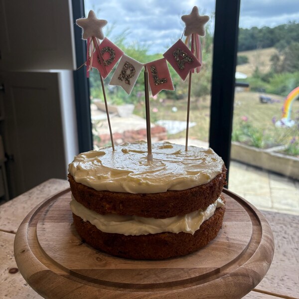 Felt Bunting Cake Topper | First Birthday | Girls Birthday | Boys ...