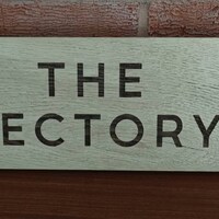 Solid Oak Engraved House Sign Personalised & Bespoke House Name Wooden ...