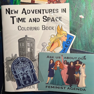 New Adventures in Time and Space Coloring Book item 12-375 - Etsy