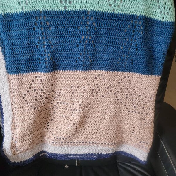 Sunshine Filet Crochet Pattern, Sun Crochet Blanket Pattern, Baby ...