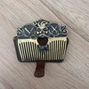 Solid Brass Beard Comb Bearded Skull, Metal Male Beard Comb With Skull ...