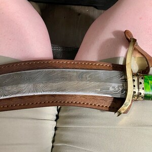 Druid's Crescent Moon Boline With Bone Handle for Ritual - Etsy