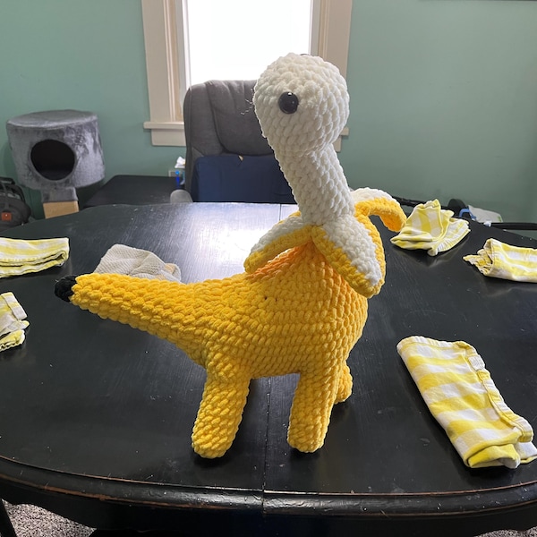 Bananasaurus Dinosaur NO SEW Crochet Pattern - Etsy