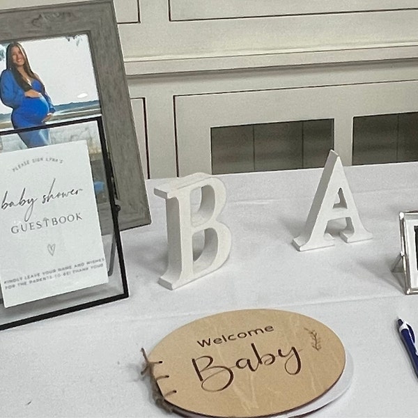 Baby Shower Guest Book Sign, Baby Shower Decorations Gender Neutral ...