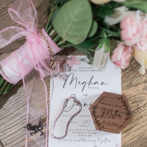 Wedding Engagement Proposal Ring Box Small Custom Engraved | Etsy