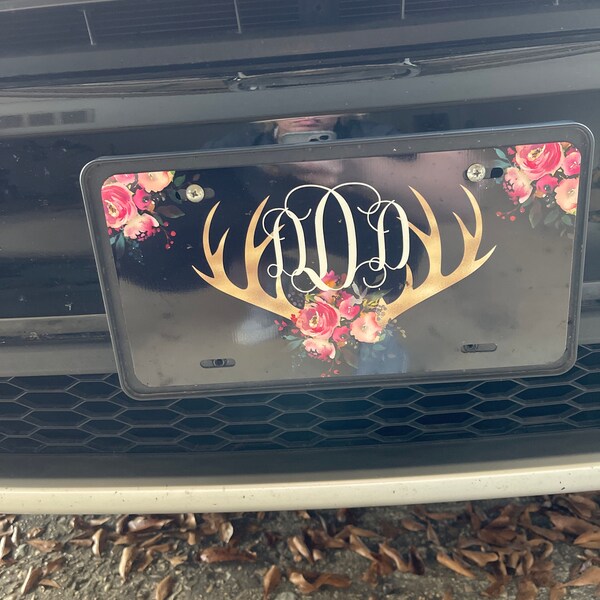 Blue,pink,yellow,mixed Color ,front License Plate Car Coasters, Frame ...