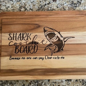 Shark Coochie Board / Kitchen Sign / Mini Cutting Board / Shark Board ...