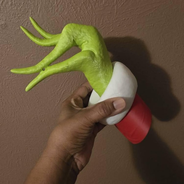 Grinch's Christmas Hand - Etsy