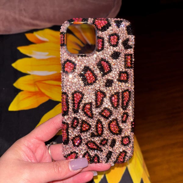 Cute Phone Case Black Ribbon Sparkle Phone Covers Zebra Print Made to ...