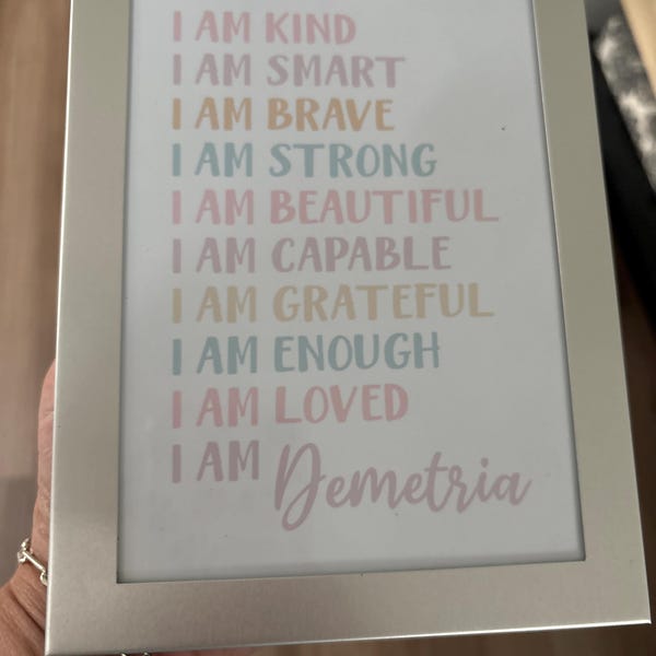 Personalized Affirmations for Kids Wall Art Set of 2 Prints ...