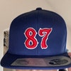Free Personalization 3D Number Puffed Numbers Embroidered Hat, Fire ...