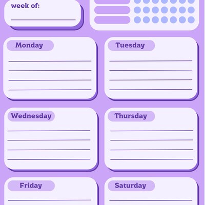 Digital Weekly Planner BUNDLE, Productive Organization Journal, Digital ...