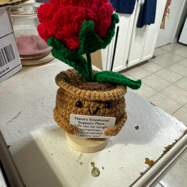 Halloween Crochet Ghost,handmade Crochet Little Elf,emotional Support ...