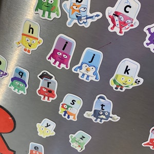 Alphablocks Face Stickers, Waterproof, Scratch and UV Resistant, Peel ...