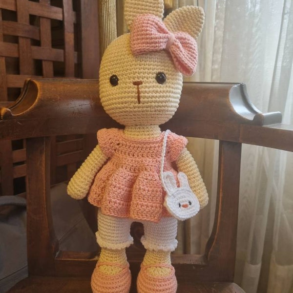 Big Bow Bunny Amigurumi Crochet Pattern (PDF) - Etsy