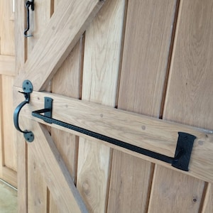 Blacksmith Handcrafted Towel Holder for Bathrooms Black Wrought Iron ...