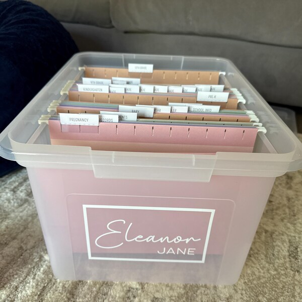 Milestone Tote Labels - Milestone Tote Name Decal and Folder Labels DIY ...