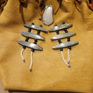 Hand Beaded Earrings Authentic Ojibwe Anishinaabe Beadwork - Etsy