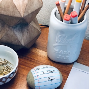 Hand Painted Weather Rock Novelty Forecasting Stone Small - Etsy