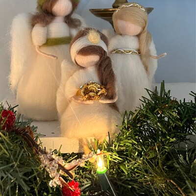 Little Angel Christmas Tree Topper for Small Tree Waldorf - Etsy